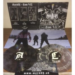 Marduk ‎– Rom 5:12 2LP Gatefold (Clear with Black Marble Vinyl)