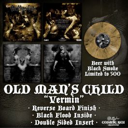 Old Man's Child - Vermin LP (2024RP, lim 500, beer with black smoke ...