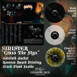 Sinister - Cross The Styx LP Gatefold (2023RP, lim 1000, 3 clrs) PRE ...